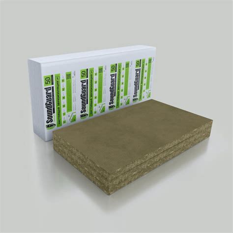 Звукопоглощающая плита SoundGuard Basalt 50 / Звукоизоляция по низкой ...