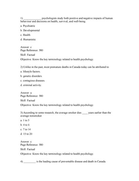 Chapter 14 Multiple Choice Questions TIF Psychologists