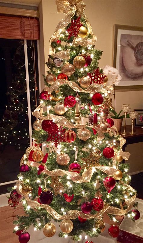 Red And Gold Christmas Tree Besthomish