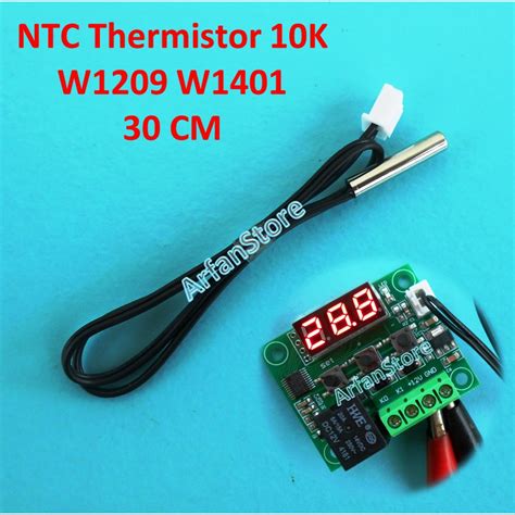Jual Ntc Thermistor Temperature Sensor Kabel Waterproof Probe 10k W1209 Shopee Indonesia