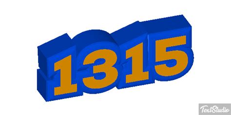 1315 Number Animated GIF Logo Designs