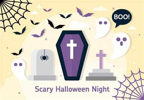 Free Halloween Vector Coffin Illustration 125987 Vector Art At Vecteezy