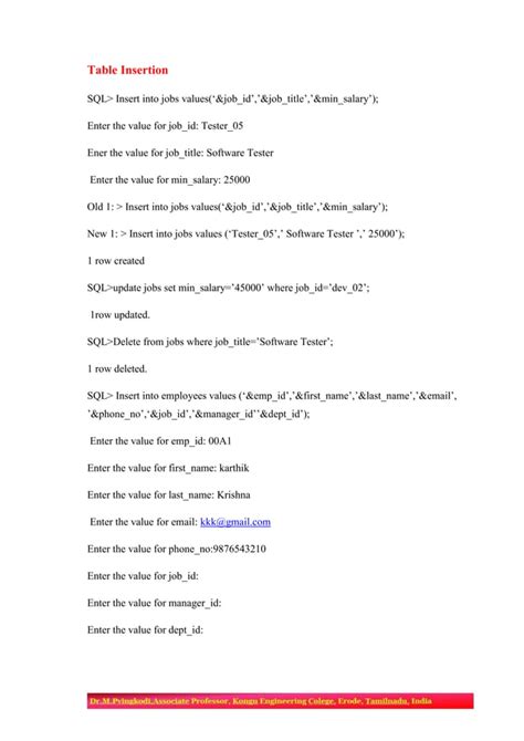 Database Manipulation With Mysql Commands Pdf