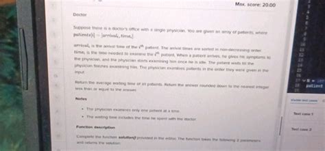 Max Score 2000 Doctor Suppose There Is A StudyX