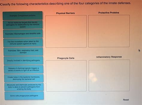 Solved Classify the following characteristics describing one | Chegg.com