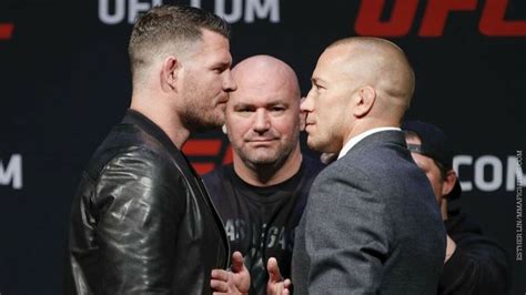 Le Premier Face à Face Entre Gsp Et Bisping A été Intense Leur