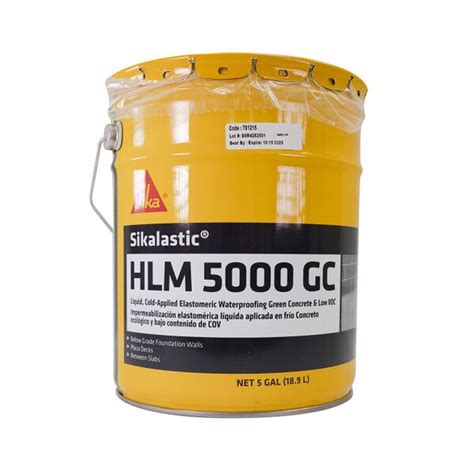 Sika Sikalastic Hlm 5000 Gc 5 Gallon Pail Black Sunshine Supply