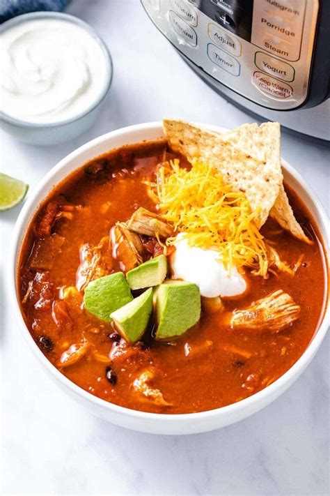 Healthy Instant Pot Chicken Enchilada Soup The Recipe Well