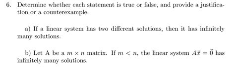Solved Determine Whether Each Statement Is True Or False