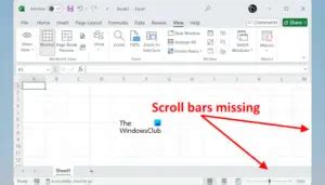 Scroll Bar Is Missing In Excel How To Get It Back