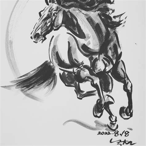 낙천 말그림에 있는 평우 이님의 핀 말 그림