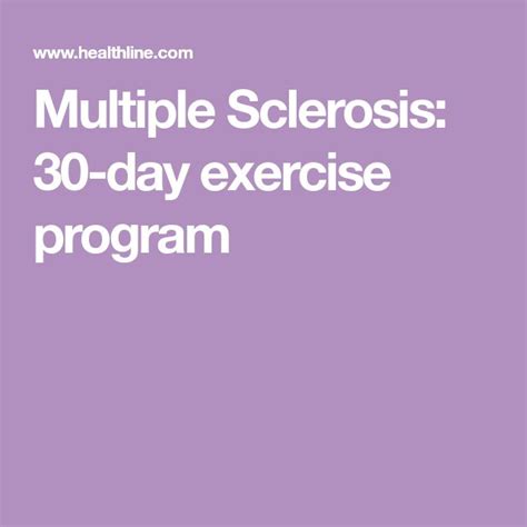 New Exercises And Activities To Try If You Have Multiple Sclerosis