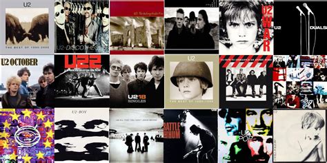 U2 Album Covers Collage