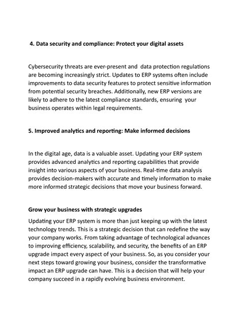 PPT Grow Your Business Compelling Reasons To Upgrade Your ERP System PowerPoint Presentation