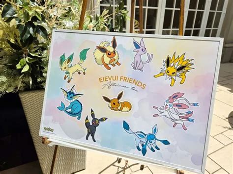 Eievui Friends Afternoon Tea Eevee And Its Eeveelutions Disappoint One