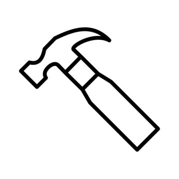 망치 라인 아이콘 벡터 건설 장비 망치 Png 일러스트 및 벡터 에 대한 무료 다운로드 Pngtree