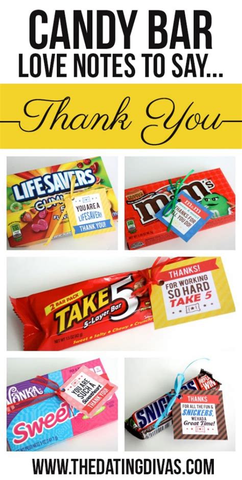 Free Candy Bar T Tags With Clever Candy Puns The Dating Divas