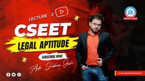 CSEET Legal Aptitude L2 By Adv Shubham Joshi YouTube