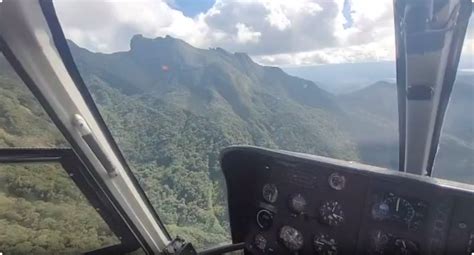 No terceiro dia de buscas por avião que desapareceu na Serra do Mar