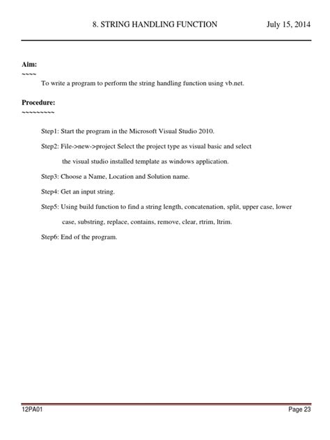 string handling function july 15 2014 pdf computer science areas