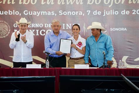 Restituye Amlo Casi 13 Mil Hectáreas Al Pueblo Yaqui De Sonora Átomos