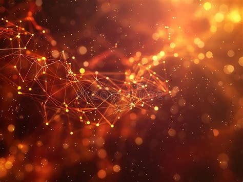 Interconnected Nodes Abstract Matrix Background Futuristic Digital