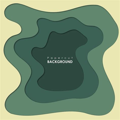 Premium Vector Abstract Wavy Paper Cut Style Background