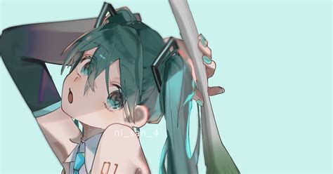 女の子 初音ミク ふさしのイラスト Pixiv