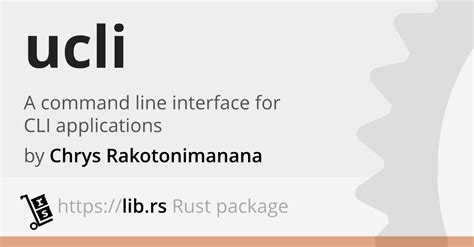 UCLI — Rust command line util // Lib.rs
