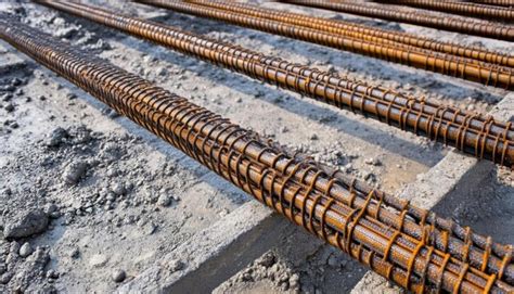 Concrete Foundation With Rebar Premium Ai Generated Image