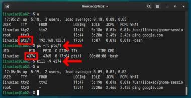 How To Terminate Stuck Or Unwanted User Sessions In Linux
