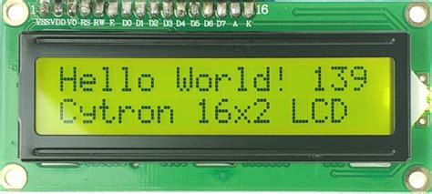 Lcd 16x2 Yellow Backlight