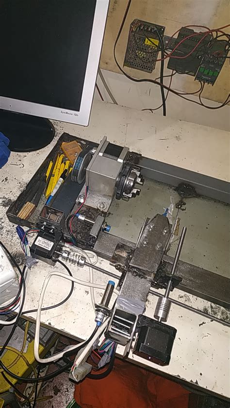 lathe with 3 stepper one for each axis solved linuxcnc