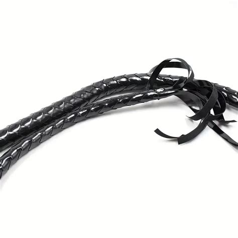 Bdsm Whip Alternative Flirting Toy Black Leather Knot Queen Temu