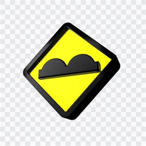 울퉁불퉁 한 도로 미리 렌더링 절연의도 표지판 프리미엄 Psd 파일