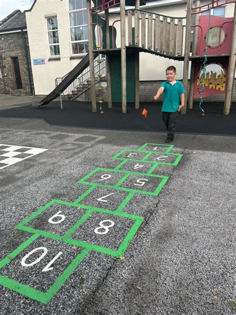 New Playground Markings Tebay Primary School