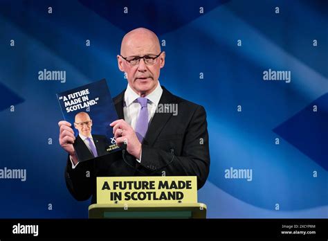 Edinburgh Scotland Uk 19 June 2024 Snp Leader John Swinney At Patina