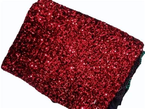 Red Sequin Velvet Fabric For Clothing At Rs 685meter In Mumbai Id