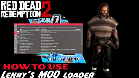 How To Use Lennys Mod Loader In Red Dead Redemption 2 Mods Pc Youtube
