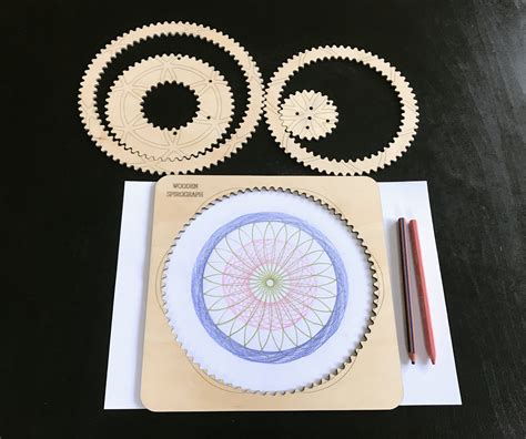Amazing Wooden Spirograph Many Combinations And Patterns Digital