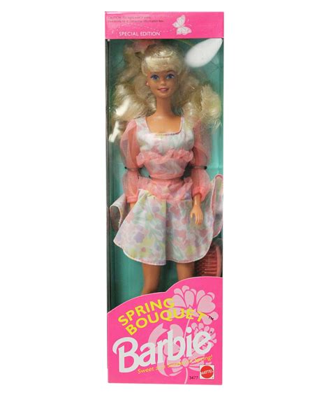 1993 Spring Bouquet Barbie Nrfb 03477 Non Mint Box