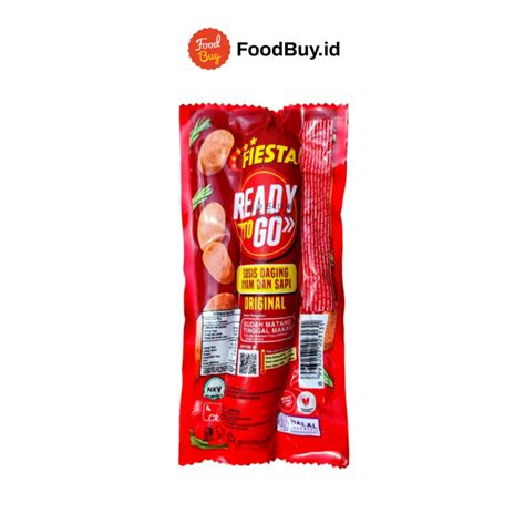 Fiesta Ready To Go Sosis Daging Ayam Dan Sapi Original 65 Gr Foodbuy