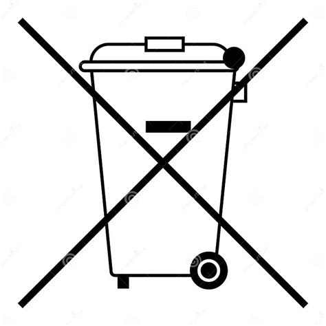 The Crossed Out Wheelie Bin With Bar Symbol Waste Electrical And