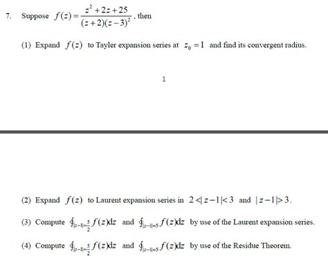 solved suppose f z z 2 z−3 2z2 2z 25 then 1 expand