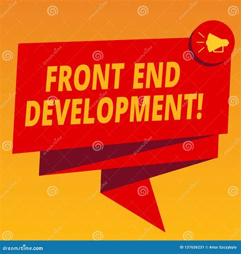 Handwriting Text Front End Development Concept Meaning Altering Data