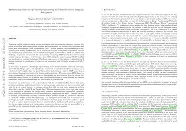 Synthesizing Mixed Integer Linear Programming Models From Natural
