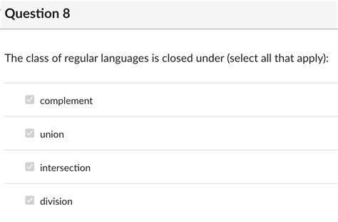 Solved The Class Of Regular Languages Is Closed Under Chegg