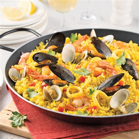 Paëlla traditionnelle aux fruits de mer Je Cuisine