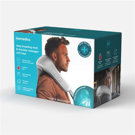 Homedics Deep Kneading Rechargeable Neck And Shoulder Massager With Heat Gray Nms 275hj Best Buy