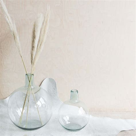 Large Recycled Glass Stem Vase Hanging Glass Vase Pink Glass Vase
